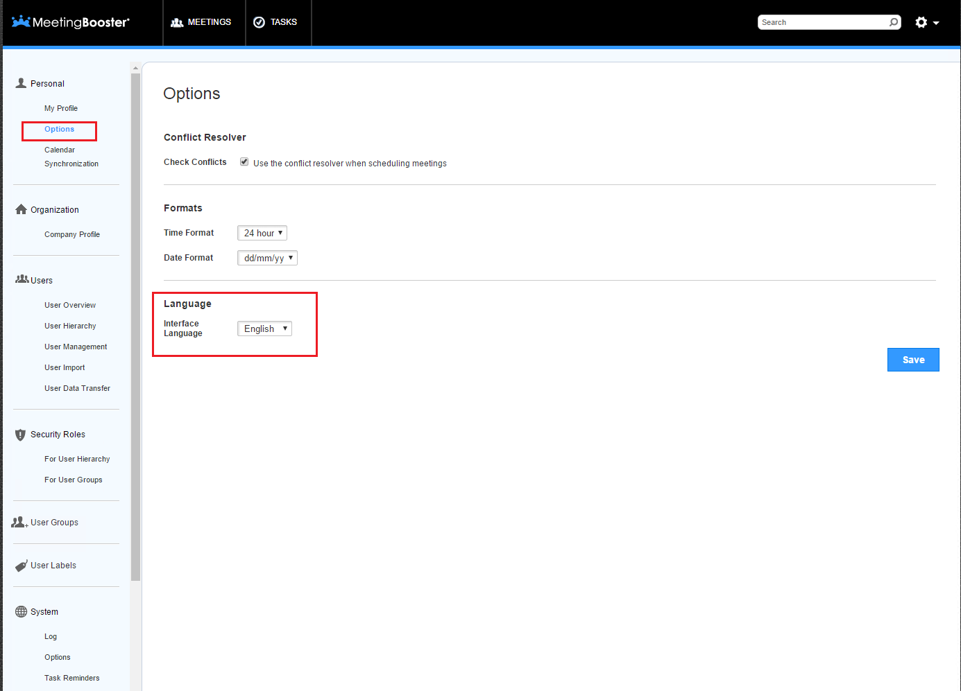How do I change the language settings in MeetingBooster? - MatchWare FAQ