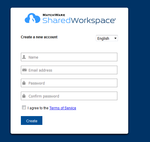 Creating a Demo Account on the Matchware Shared Workspace - MatchWare FAQ