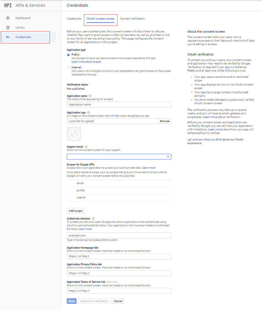 Setting up a Google Client ID for MeetingBooster - MatchWare FAQ
