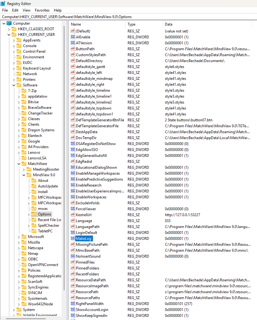 How to create a log file in MindView? - MatchWare FAQ